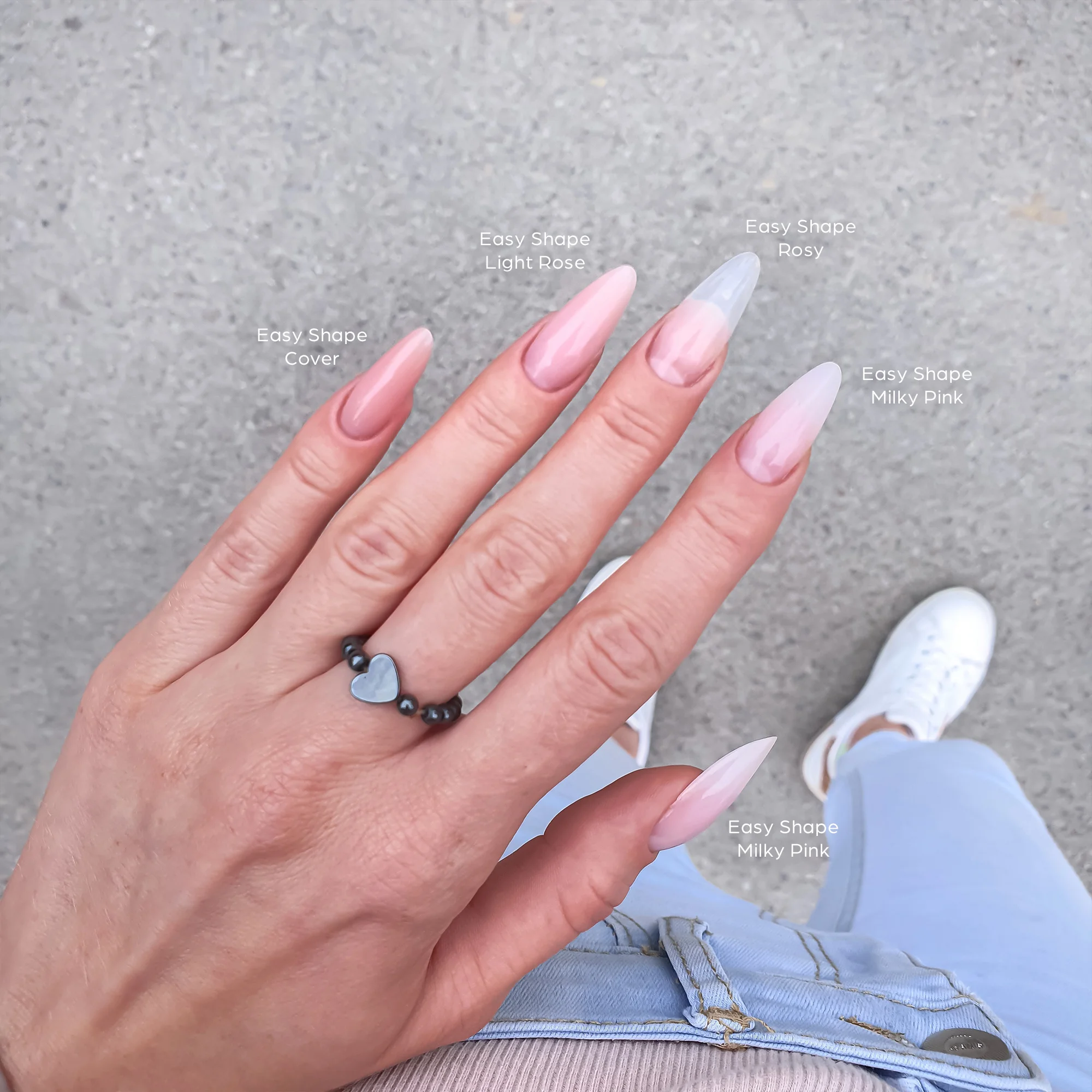 Easy Shape Milky Pink | Indigo Nails